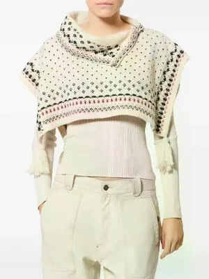 MARANT ETOILE Alfina Jacquard Poncho