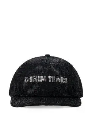 DENIM TEARS Strass-embellished Logo Cap