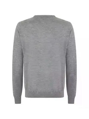 Fedeli V-neck Knitted T-shirt - Grey
