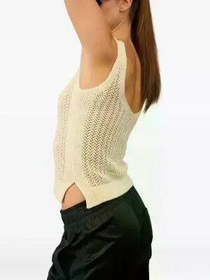 CESAR CASIER Calvi Open-knit Top