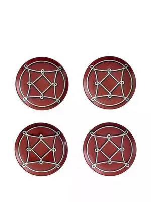 Jonathan Adler Rita Coasters Set - Red