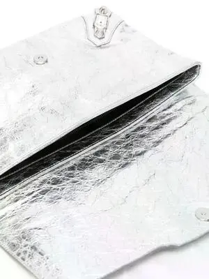 Balenciaga Le Cagole Metallic Clutch Bag