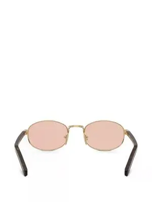 Prada Oval-frame Sunglasses - Gold