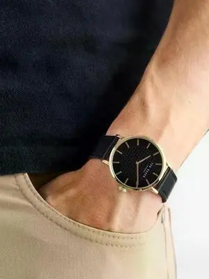 Ted Baker London Woven-texture Dial 41mm Watch