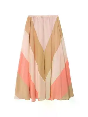 Xirena Amelia Chevron-motif Long Skirt