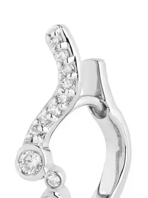 MARIA BLACK 14k Recycled White Gold Versailles La-grown Diamonds Earring
