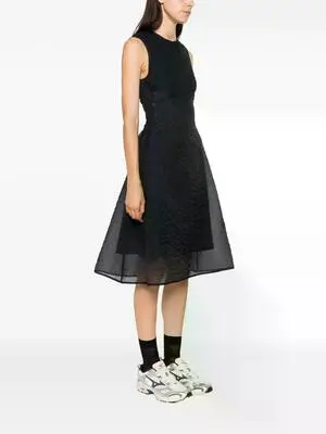 Cecilie Bahnsen Floria Brodia Matelassé Midi Dress
