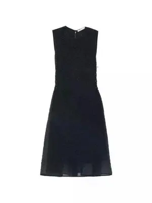 Cecilie Bahnsen Floria Brodia Matelassé Midi Dress - Blue