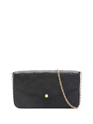 LOUIS VUITTON 2021-2026 Monogram Empreinte Pochette Felicie Crossbody Bag - Black