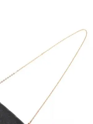 LOUIS VUITTON 2021-2026 Monogram Empreinte Pochette Felicie Crossbody Bag - Black
