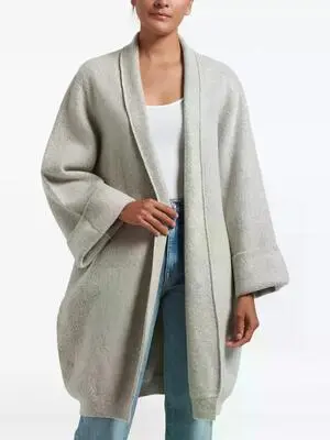 Frenckenberger Felted Open-front Coat
