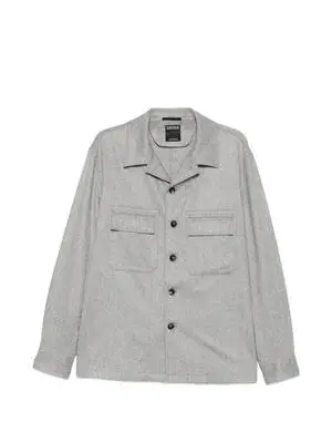 Zegna Button-fastening Shirt Jacket - Grey
