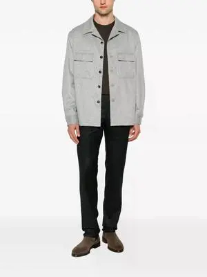 Zegna Button-fastening Shirt Jacket - Grey
