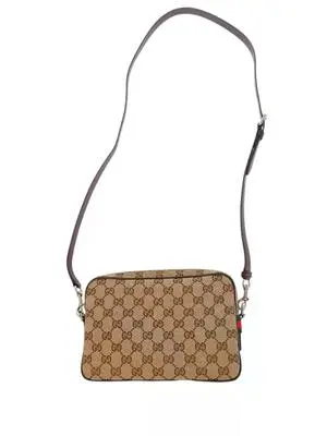 Gucci 2016-2026 Small Gg Canvas Web Crossbody Bag - Neutrals