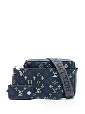 LOUIS VUITTON 2021-2026 Monogram Shadow Trio Messenger Crossbody Bag