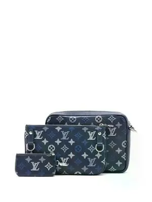 LOUIS VUITTON 2021-2026 Monogram Shadow Trio Messenger Crossbody Bag