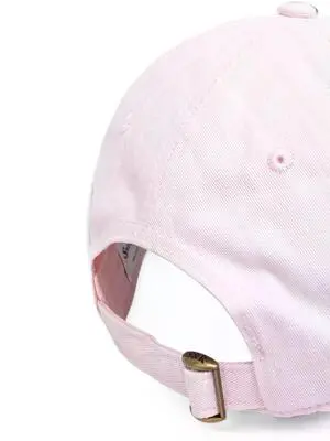 Sporty & Rich Health Is Wealth Embroidered-slogan Baseball Cap