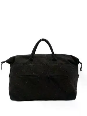 LES DEUX Herringbone-weave Wool Holdall - Brown