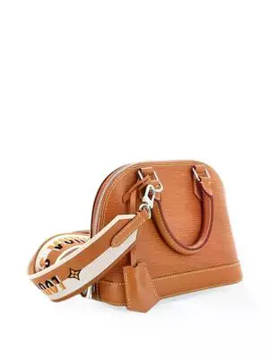 LOUIS VUITTON Alma Handbag Epi Leather With Logo Jacquard Strap Bb Shoulder Bag
