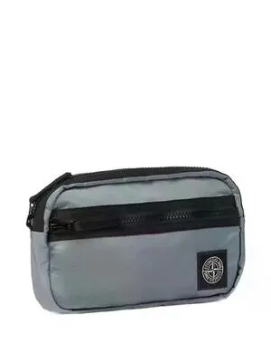 Stone Island 9200014 Coated Nylon-metal In Econyl® Belt Bag - Grey