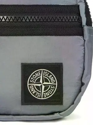 Stone Island 9200014 Coated Nylon-metal In Econyl® Belt Bag - Grey