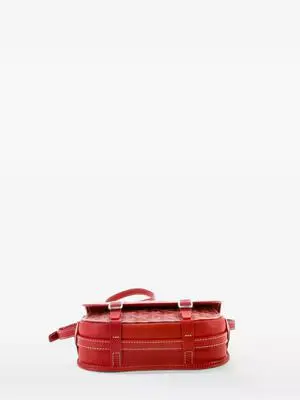 Goyard Belvedere Messenger Bag Coated Canvas Pm Crossbody Bag - Red