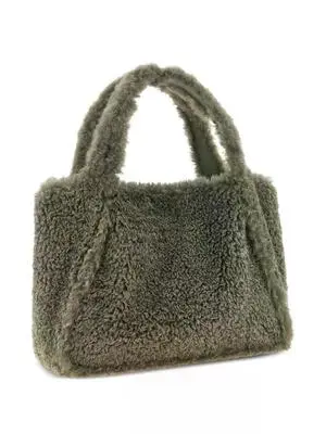 Stella McCartney Logo-embroidered Teddy Tote Bag - Green