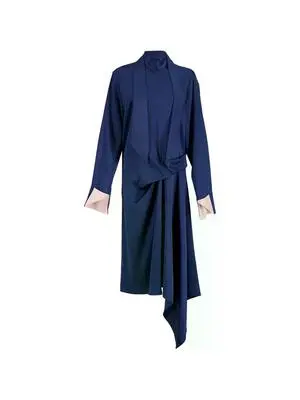 Stella McCartney Draped Satin-finish Midi Dress