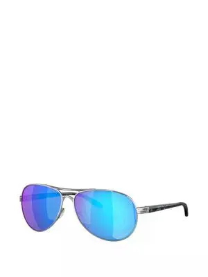 Oakley Feedback Pilot-frame Sunglasses Silver