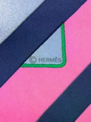 Hermès 20th Century Rafales Silk Scarf 90 Scarves