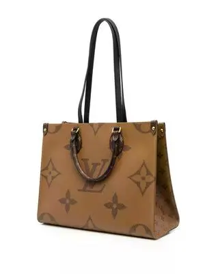 LOUIS VUITTON 2021-2026 Monogram Reverse Giant Onthego Mm Satchel