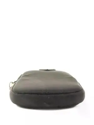 Prada Enamelled Triangle Logo Phone Shoulder Bag
