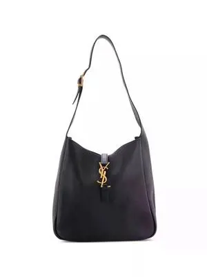Saint Laurent Le 5 A 7 Supple Leather Small Hobo Bag - Black