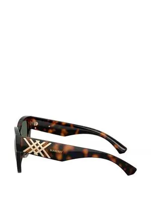 Burberry Tortoiseshell-effect Square-frame Sunglasses
