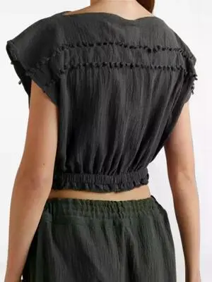 Caravana Kanalsin Frayed Cropped Top