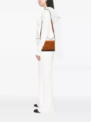 Celine 2009 Leather Ring Lock Crossbody Bag - Brown