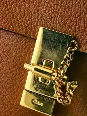 Chloé Drew Leather Small Crossbody Bag - Brown