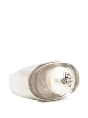 Casablanca Sci-fi Pearl Ring - Silver