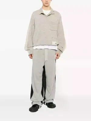 Mihara Yasuhiro Combined Sweat Denim Pants - Grey