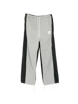 Mihara Yasuhiro Combined Sweat Denim Pants - Grey