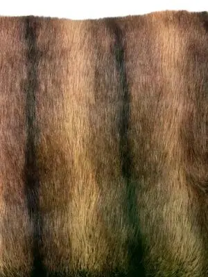 Black Label Faux-fur Striped Scarf