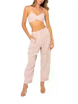 JBQ Kai Pleated Trousers - Pink