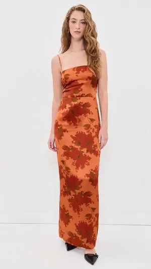REFORMATION Frankie Silk Dress