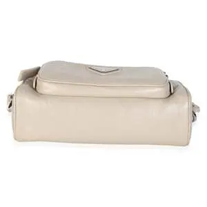 Prada Deserto Antique Nappa Multi-pocket Shoulder Bag - Beige
