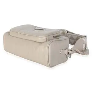Prada Deserto Antique Nappa Multi-pocket Shoulder Bag - Beige