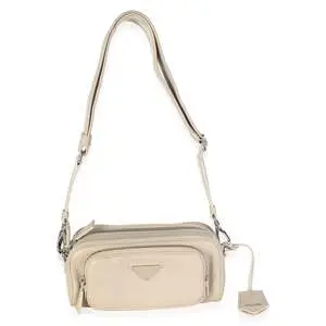 Prada Deserto Antique Nappa Multi-pocket Shoulder Bag - Beige