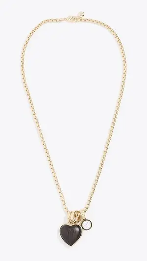 ROXANNE ASSOULIN The Mini Simple Wood Heart Pendant Necklace