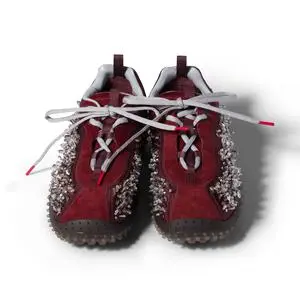 Miu Miu Bubble Embroidered Technical Fabric And Suede Sneakers
