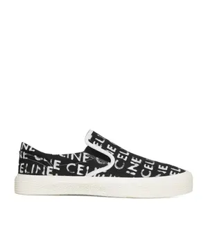 Celine Elliot Slip-on In Printed Canvas - White