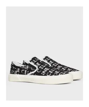 Celine Elliot Slip-on In Printed Canvas - White